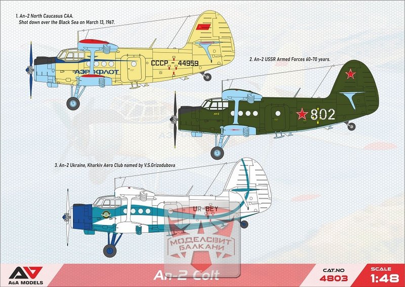 1/48 - Antonov An-2/-3 "Colt" by A&A Models (ex-Bílek kit) - An-2 & An ...