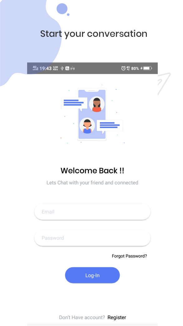 Chat App Login — Postimages