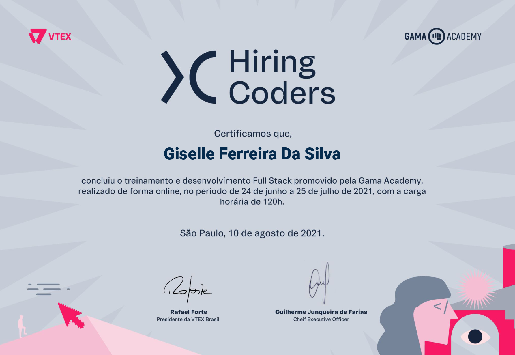 Certificado Giselle Ferreira Da Silva — Postimages
