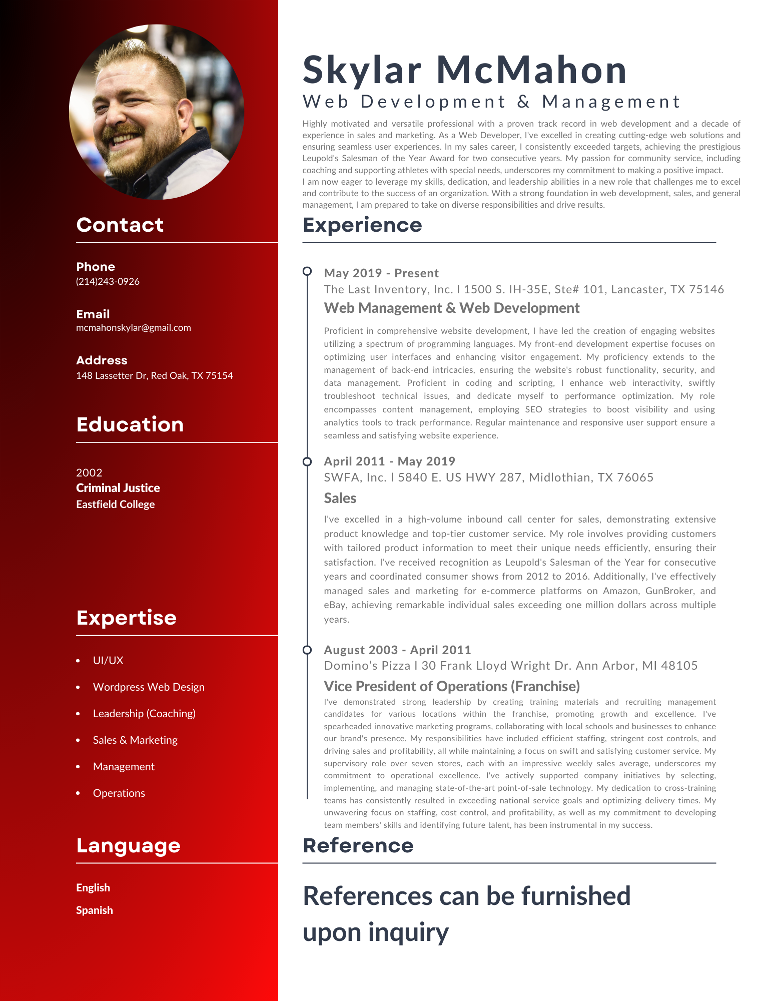 Black White Minimalist CV Resume — Postimages