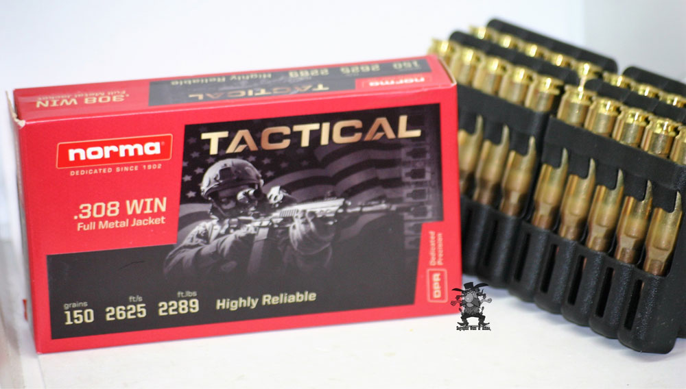 308 Win 150 GRAIN TACTICAL FMJ BT BRASS NORMA FMJ 308 Ammo 20 RD BOX ...
