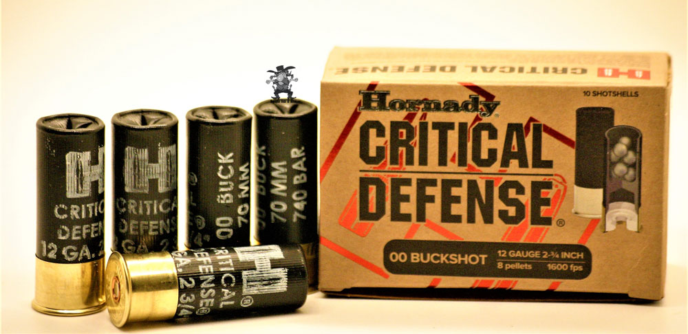 HORNADY Critical Defense 12 Gauge 2¾ in 8 Pellets 00 BUCK SHOT 10 ...
