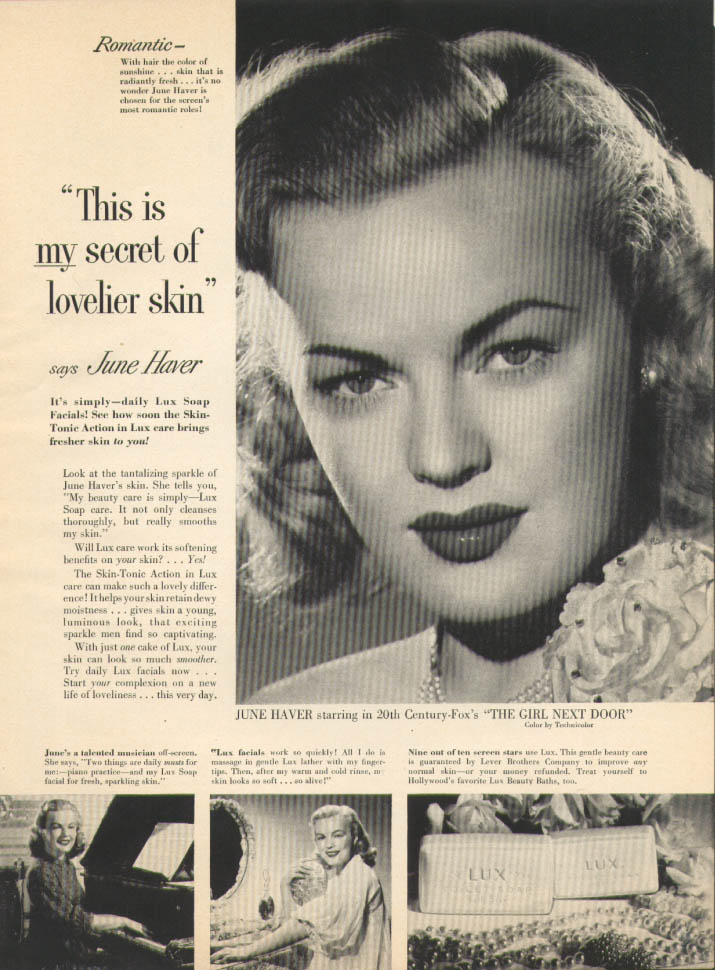 june haver lux soap 1953 — Postimages