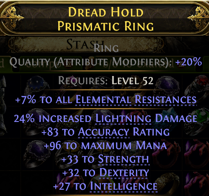 Gg 90 Stat , Light Dmg Prismatic Ring - Topic - d2jsp