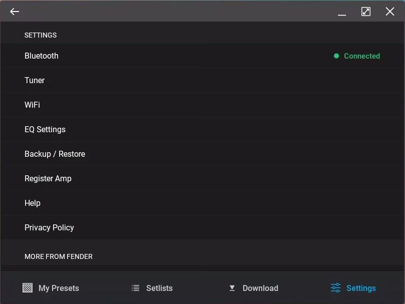 Mustang GT/GTX - Run Fender Tone full screen on Mac/Win PC with Samsung DEX