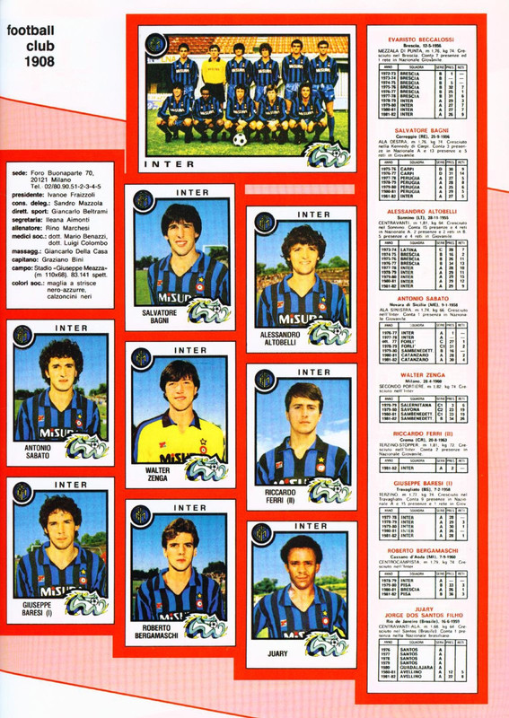 Calciatori 1982 1983 Panini 19 — Postimages
