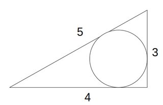 Radio de círculo inscrito en triángulo recto - Trigonometría y ...