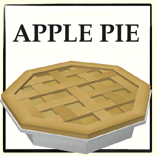 3D Apple Pie Blockbench Model Minecraft Texture Pack