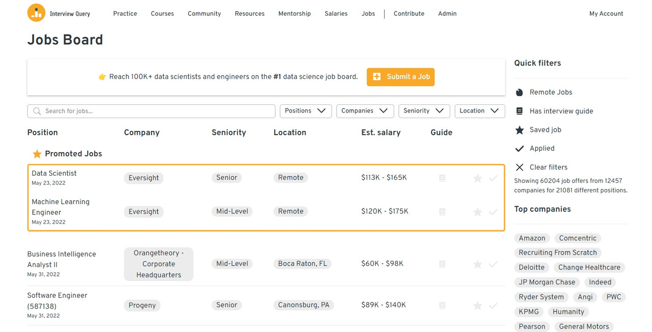 Interview Query | 13 Best Data Science Job Boards