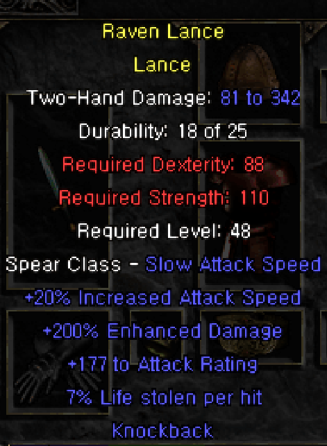 Lance Offer - Topic - d2jsp