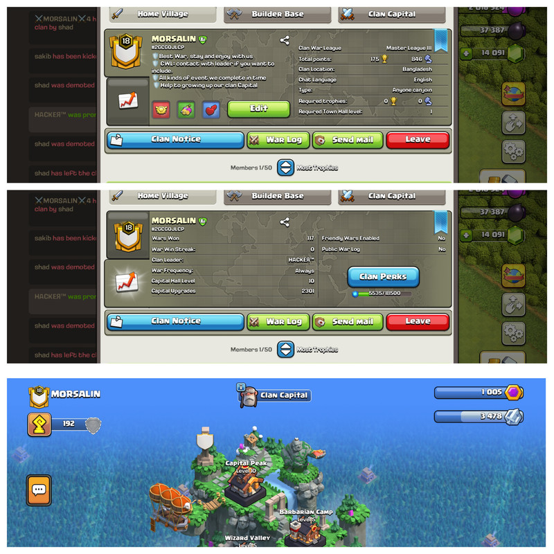 Buy 18 Level Random Name clan Clan Capital -10 Cwl- Master League 3 ...