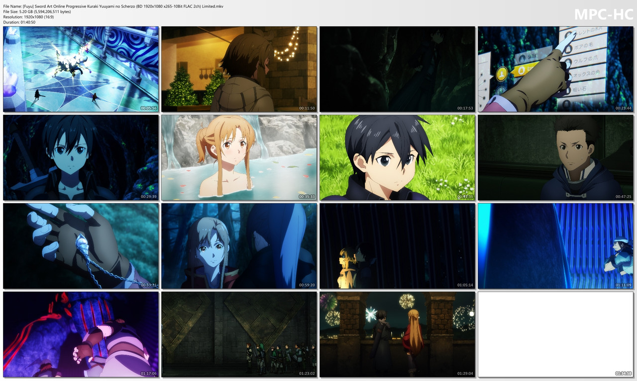 [ Fuyu] Sword Art Online Progressive Kuraki Yuuyami no Scherzo ( BD 1920x1080 x265 10 Bit FLAC ...