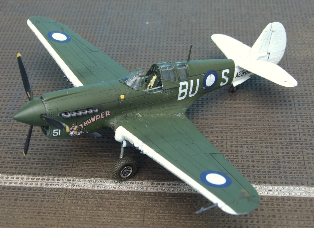 1/72nd Aussie Kittyhawk number 1,...... 80 Sqn. RAAF, South Pacific ...