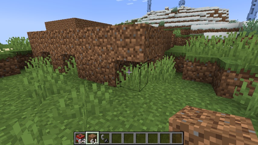 Dirt Bomb (hole filler) Minecraft Data Pack