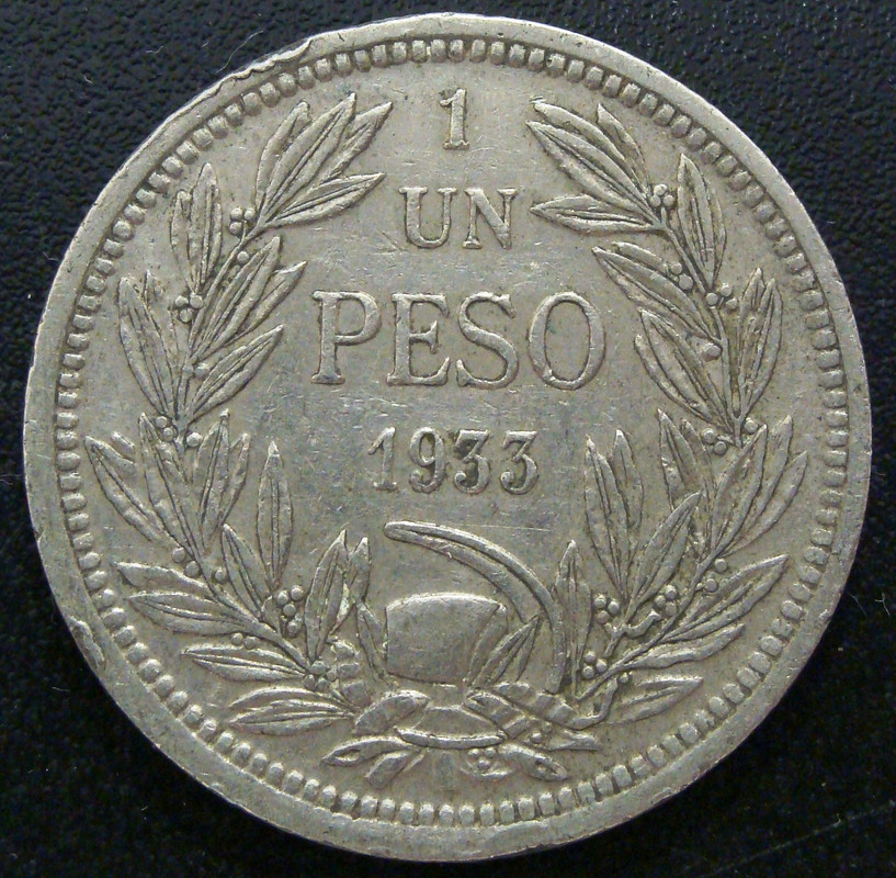 1 Peso. Chile (1933)