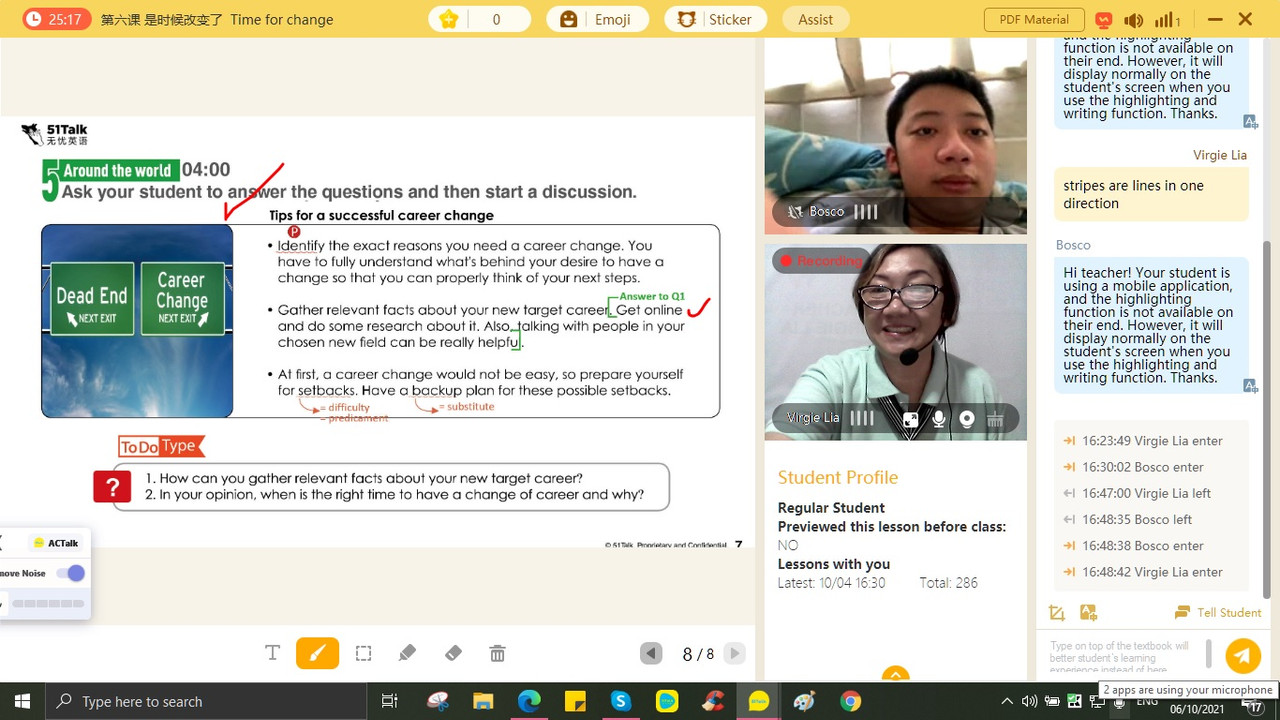 finished lesson conducted — Postimages