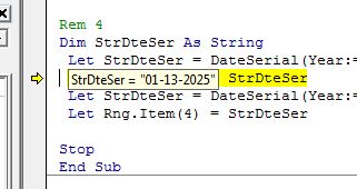 Dates confusion again. Date number format, and "Underlying cell type ...