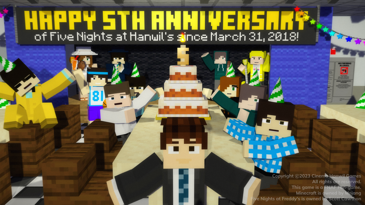 5th anniversary of Five Nights at Hanwil's! - Wallpapers and art - Mine ...