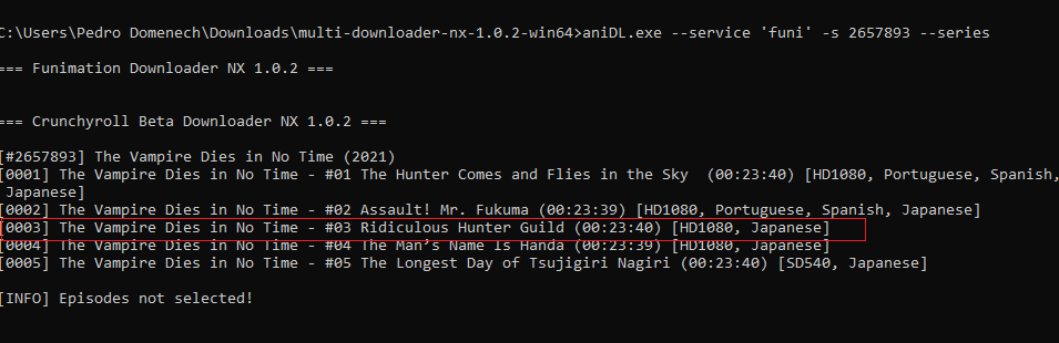 [BUG] [Funimation/Crunchy] episode released but does not appear in the list · Issue #153 · anidl ...