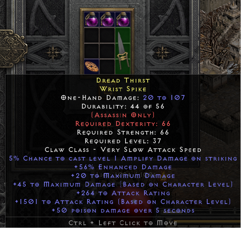 Assassin Claw Fools Mod + 5% Amplify Dmg - Topic - d2jsp