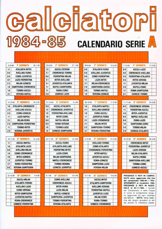 Calciatori 1984 1985 ( Panini) 03 — Postimages