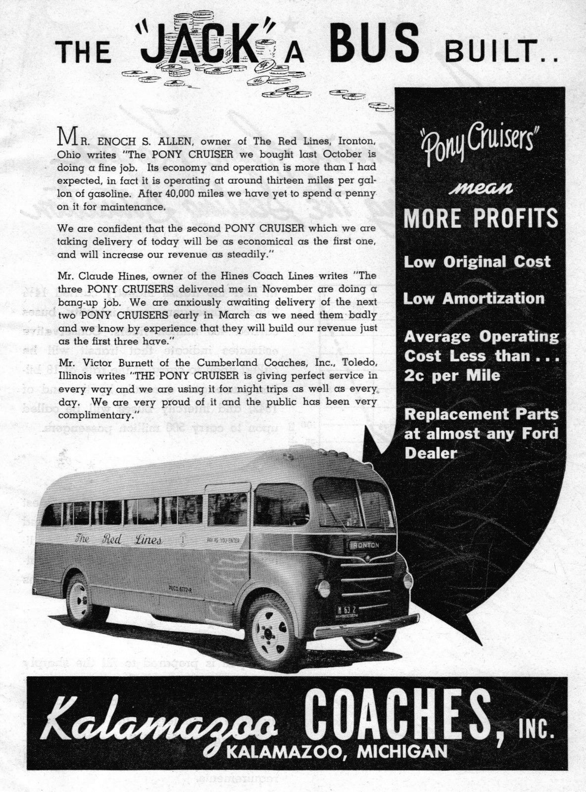 Kalamazoo Pony Cruiser '42 Jack A Bus Built — Postimages