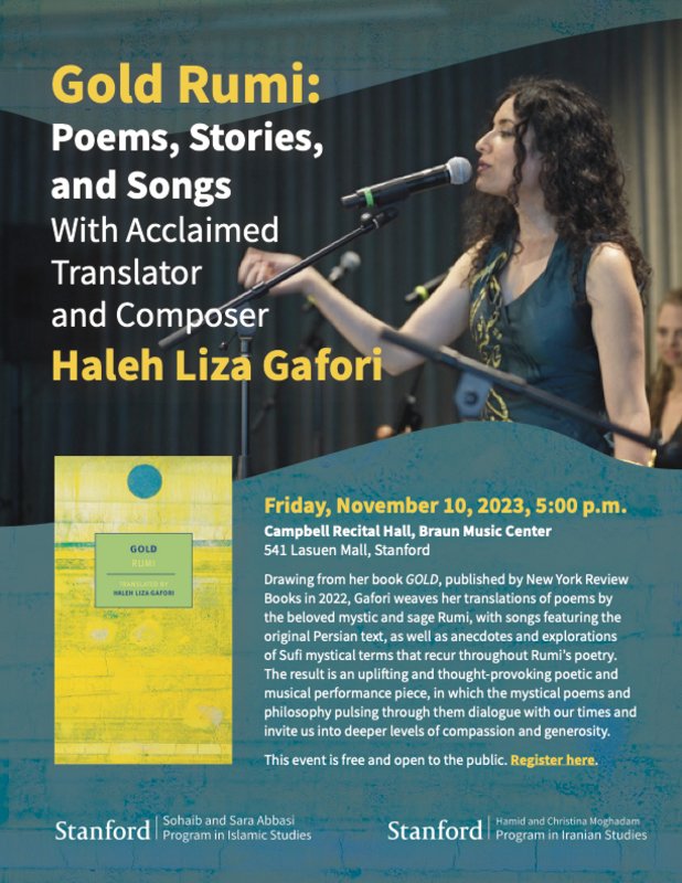 Gold Rumi: Poems, Stories, and Songs with acclaimed translator and ...