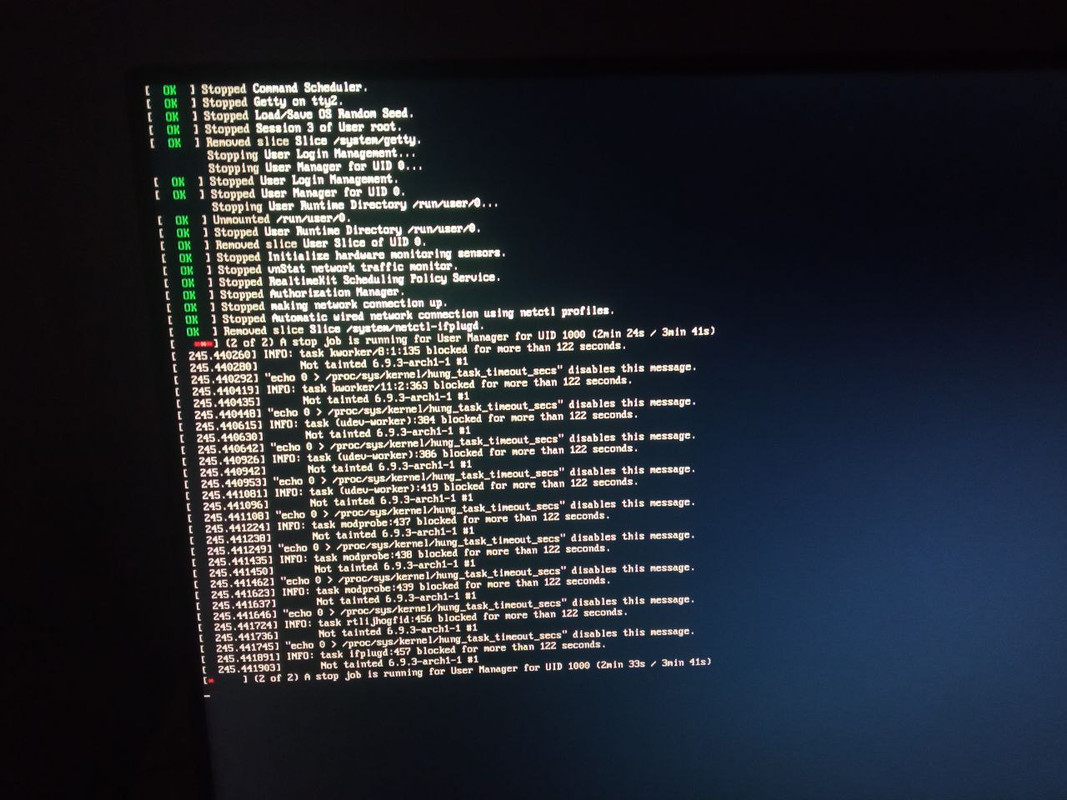 After the update system crashes while restarting / Kernel & Hardware / Arch Linux Forums