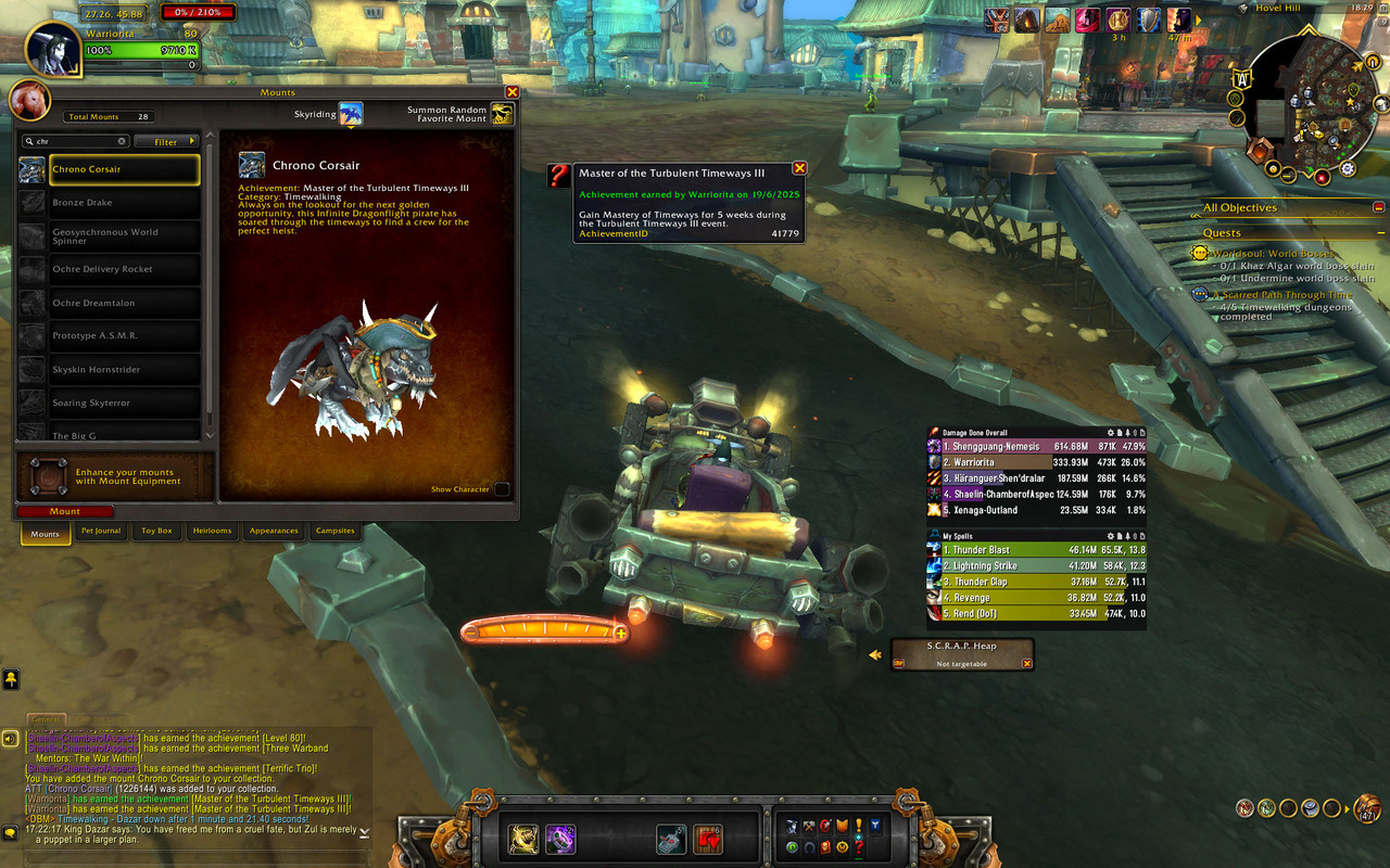 Master of the Turbulent Timeways III - Achievement - World of Warcraft