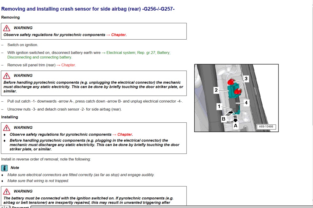 impact crash sensor location