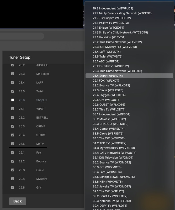 Can't Match new channel in Live TV & DVR : r/PleX