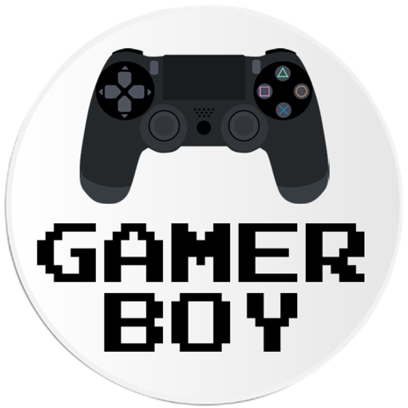 Gamer Boy - 100 Pack Circle Stickers 3 Inch - Console Controller Video ...