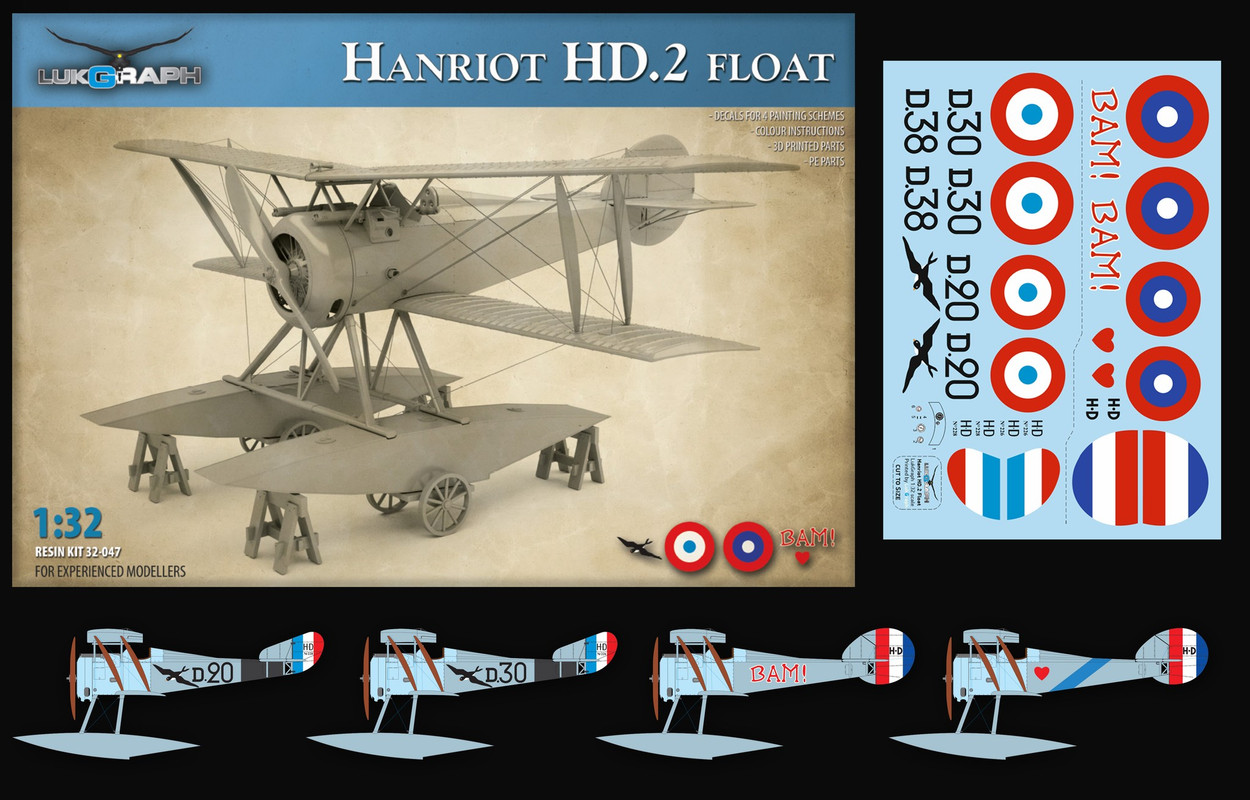 1/32 - Hanriot-Dupont/Macchi HD-1 & HD-2 resin kits by LukGraph ...