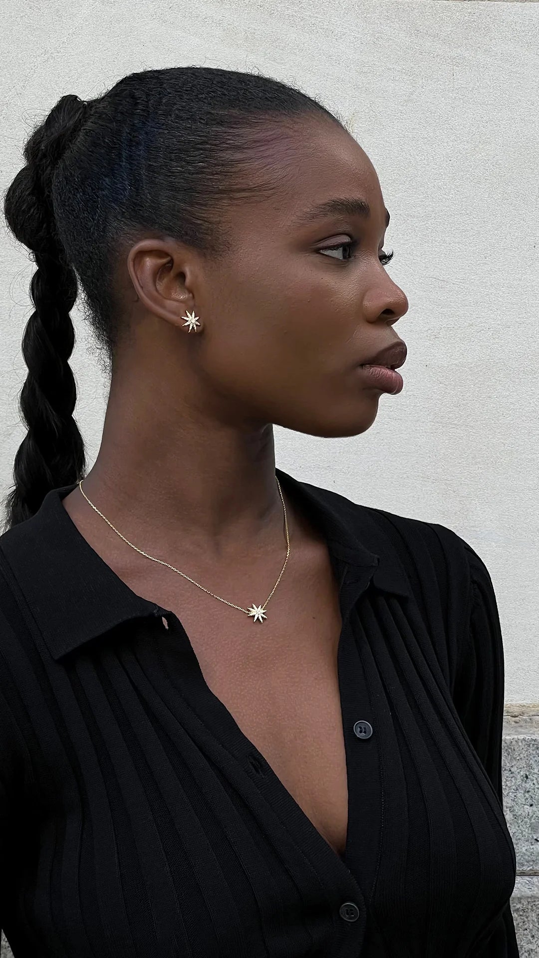 North Star Studs Gold Plating 2 — Postimages