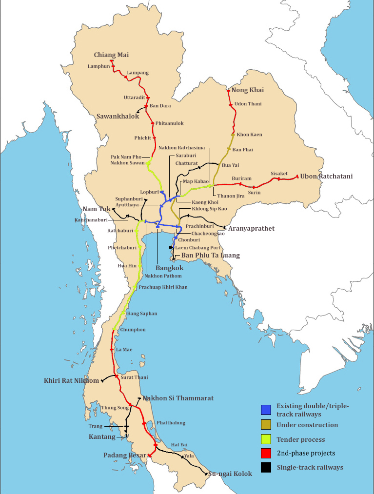 Thai Railway Map ( Jan'17 update) — Postimages