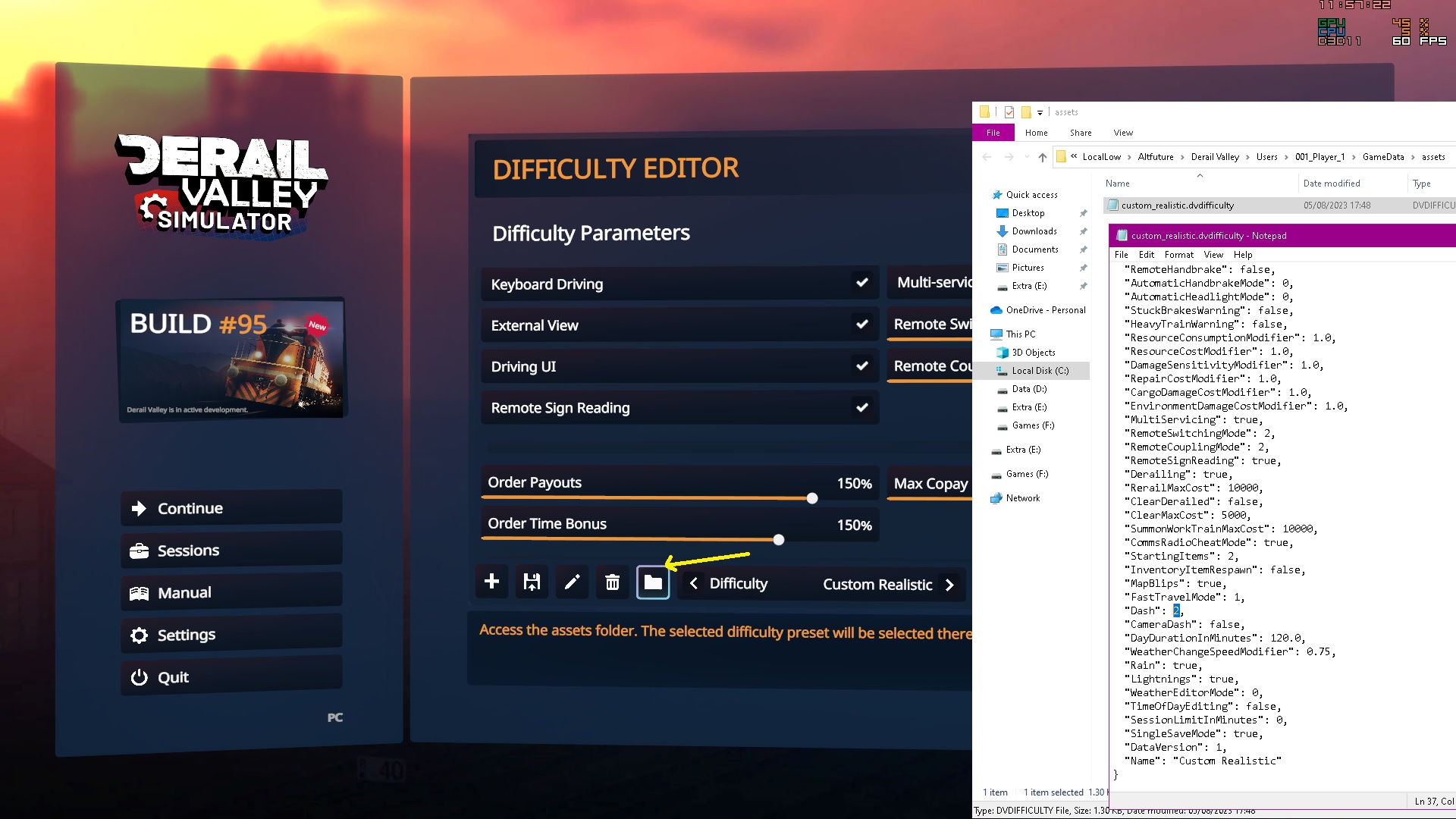 Difficulty settings file : r/DerailValley