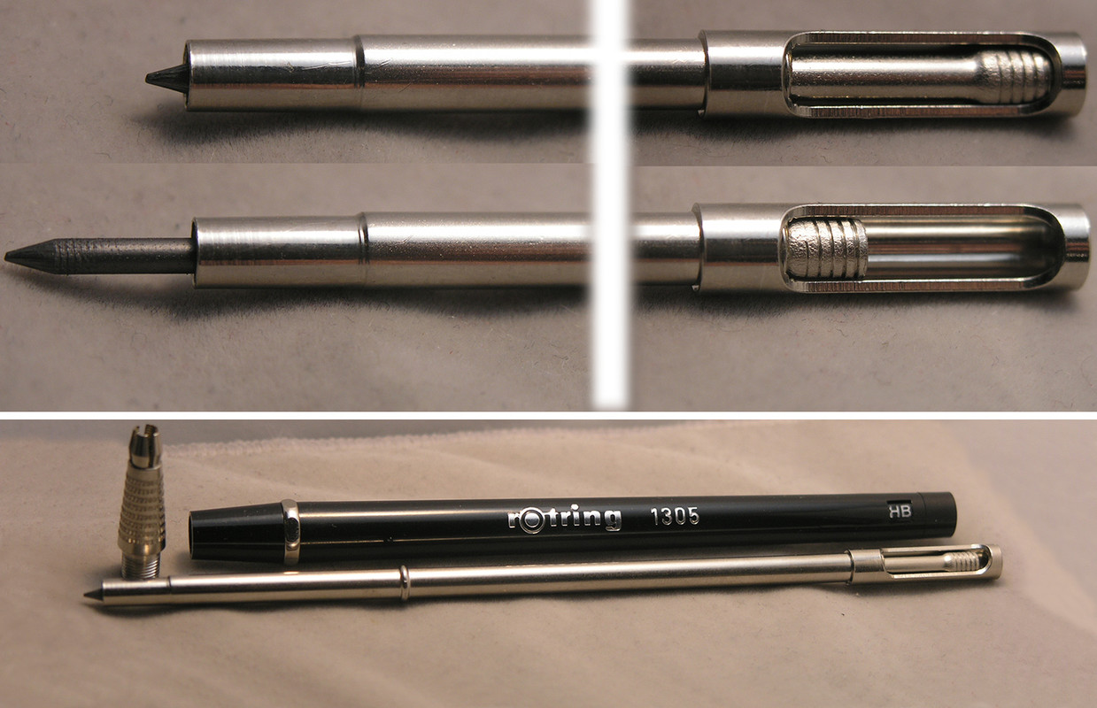 Here's clutch pencil construction quality you don't really see much ...