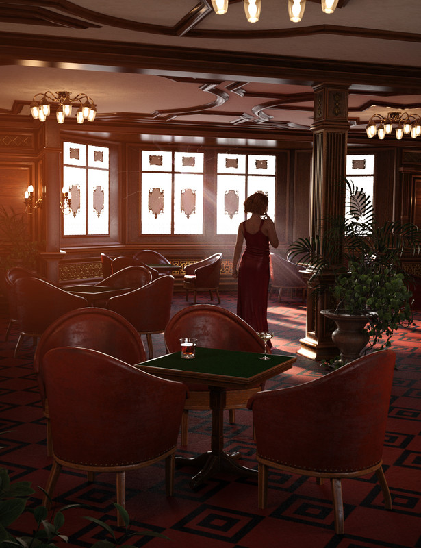 Smoking Room 2020 2025 - Free Daz 3D Models