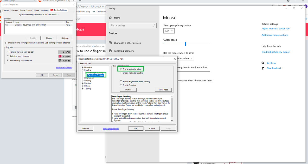 How to use 2 finger scroll in my touchpad? : r/MSILaptops