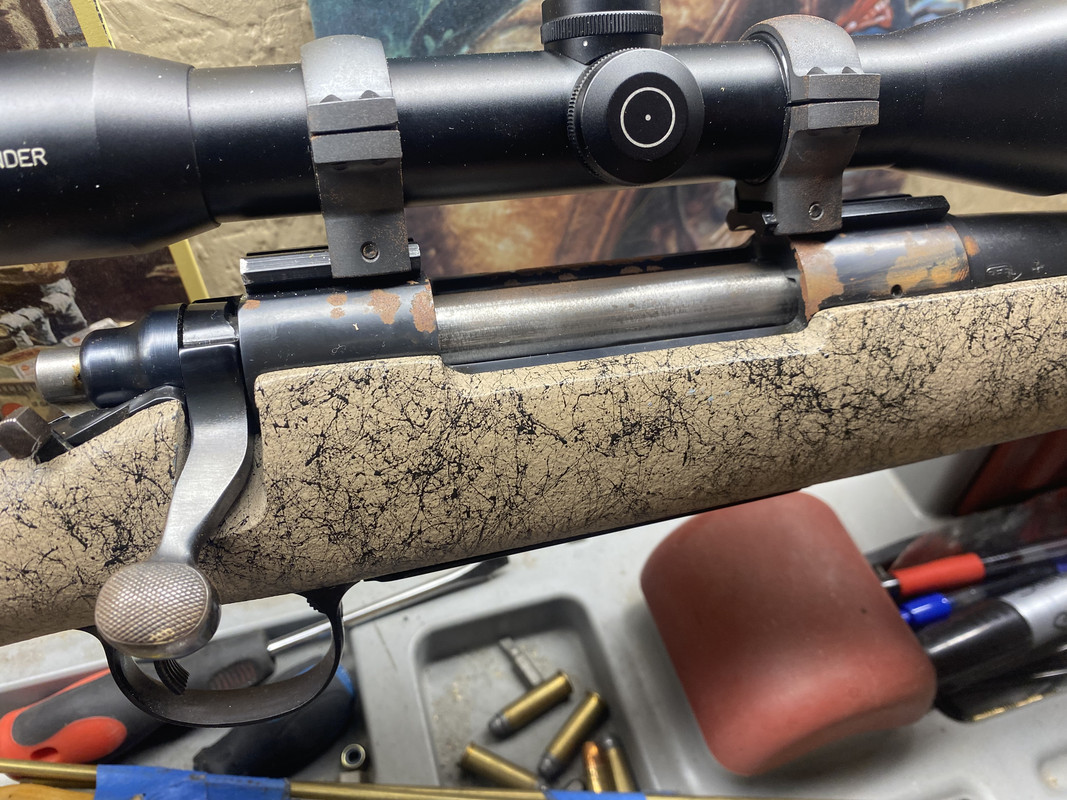 Rusted rifle, my fault. - 24hourcampfire