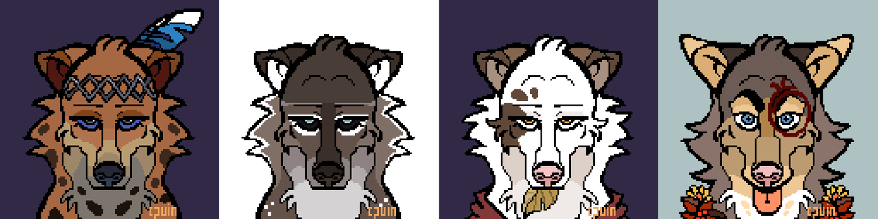 Quinton's Pixelated Wolf Icons |:| Wolvden