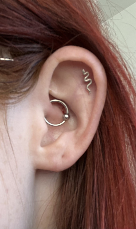 Daith piercing crooked or no? : r/piercing