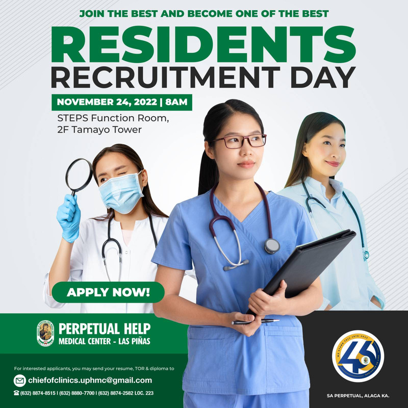Residents Recruitment Day - Perpetual Help Medical Center