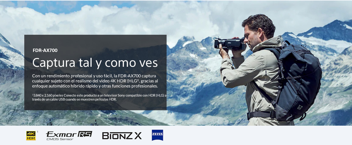 Sony Videocámara 4K HDR FDR-AX700 SONY | falabella.com