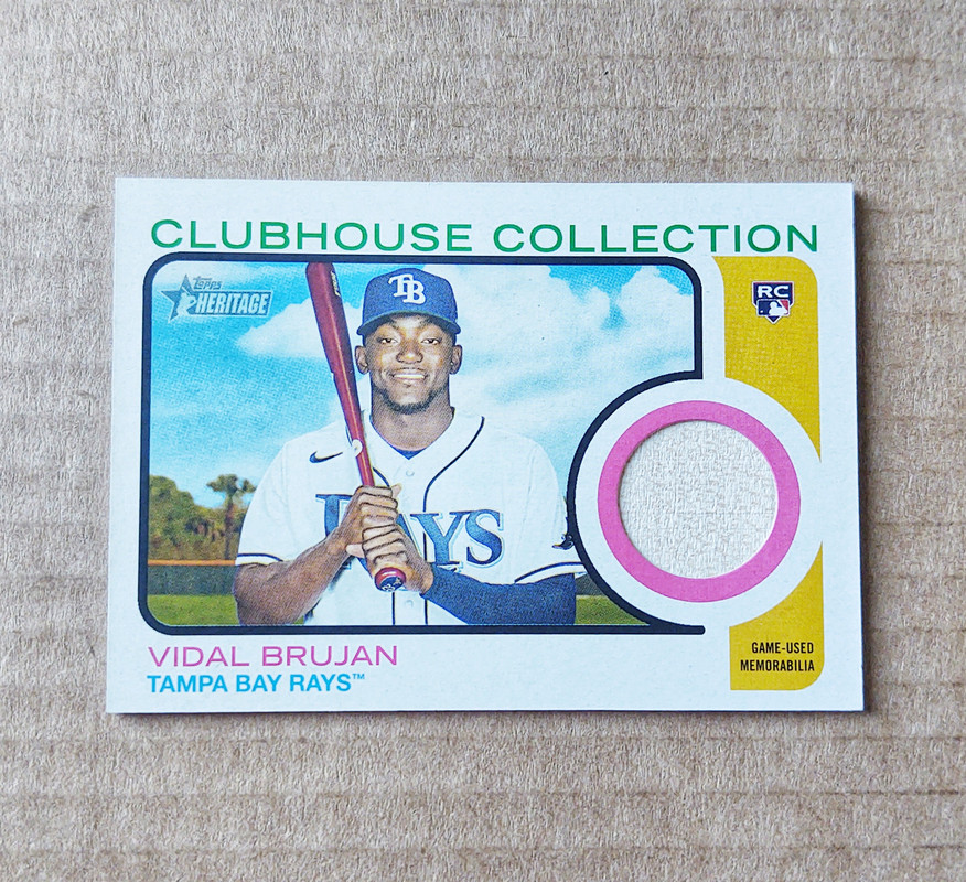 2022 Topps Heritage Vidal Brujan RC Clubhouse Collection — Postimages