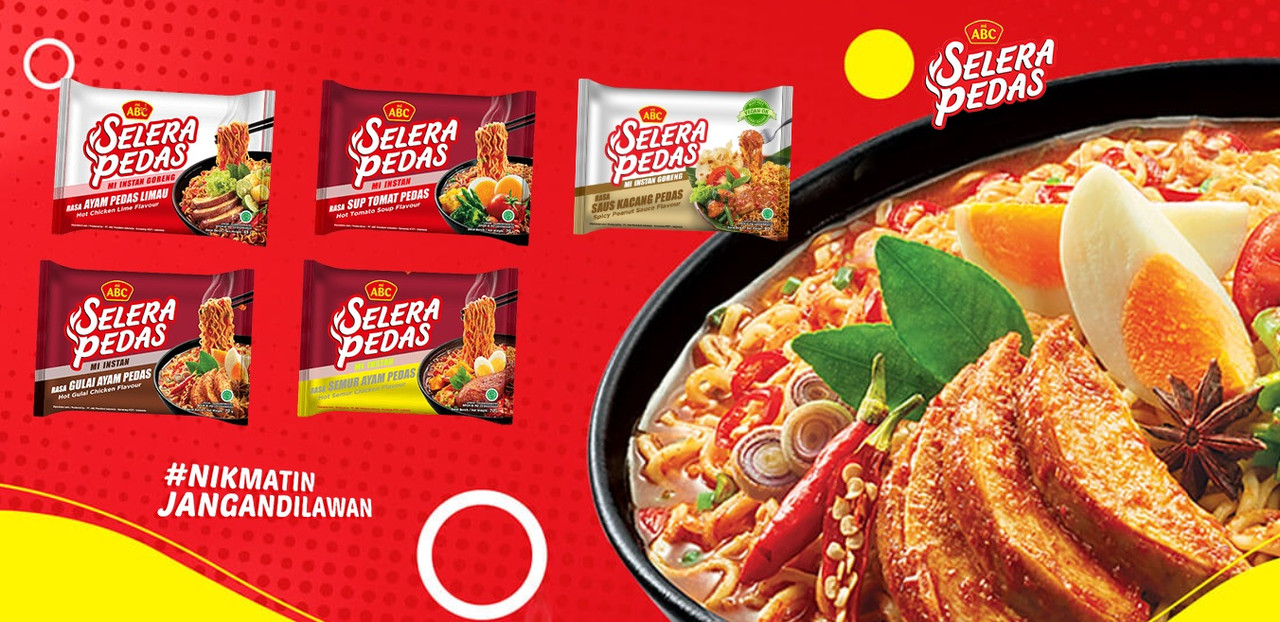 Jual KKV Mie Instan Goreng ABC Selera Pedas Rasa Ayam Pedas Limau 85g ...