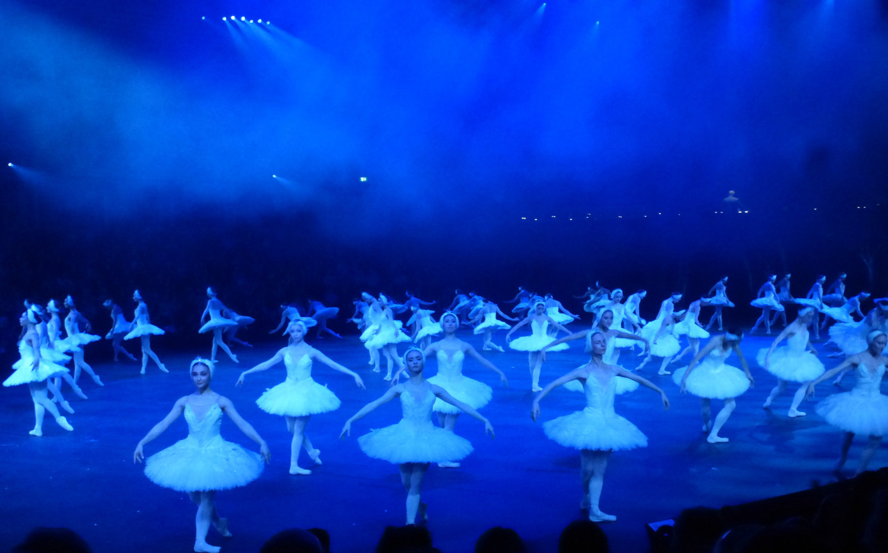 English National Ballet's Swan Lake in-the-round, Royal Albert Hall, 13 ...