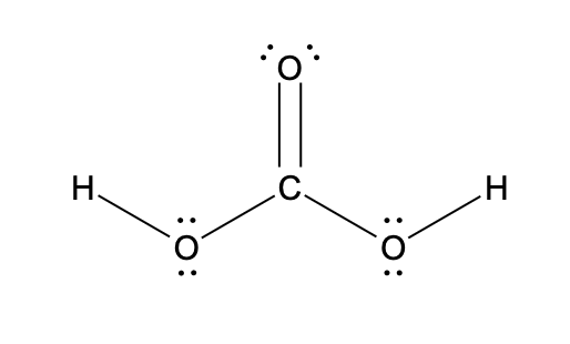 Predict all bond angles for these molecules. $H_2CO_3$. | Quizlet