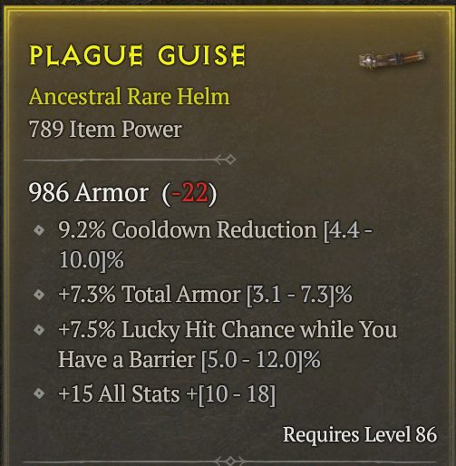 Wts Perf Armor +9.2cdr Helm +lucky Hit! - Topic - d2jsp