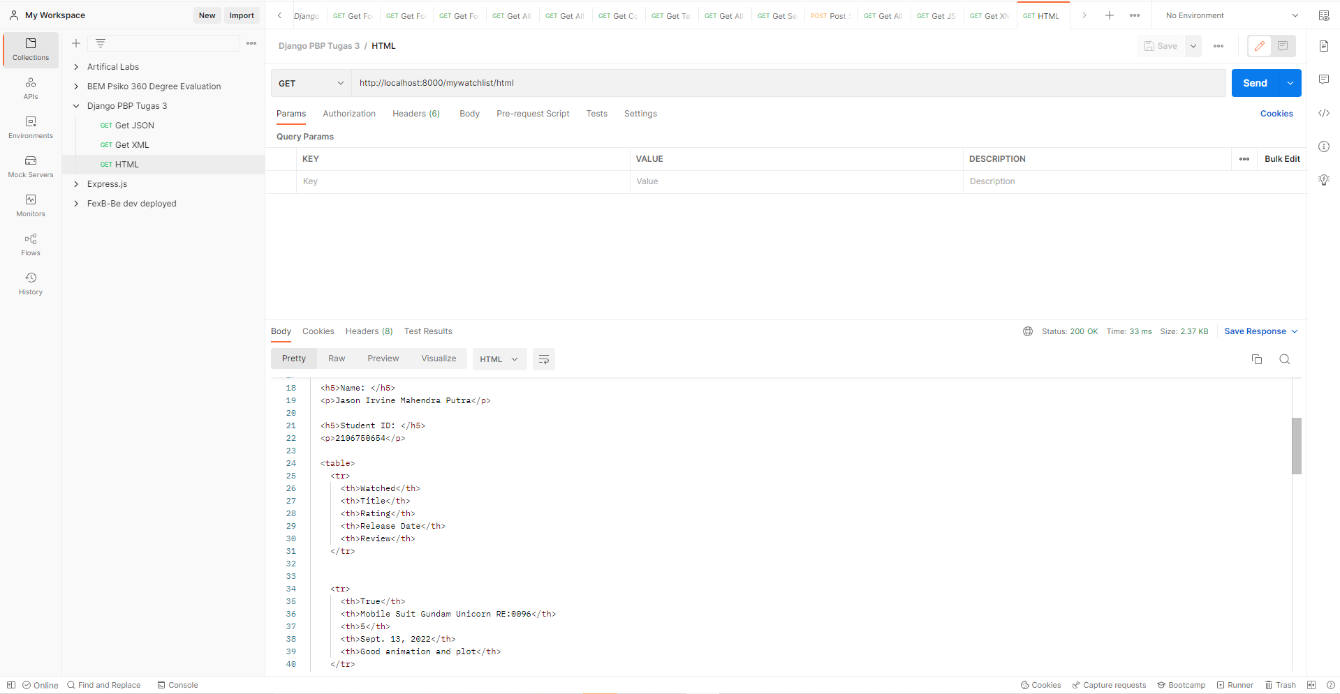 Postman HTML — Postimages